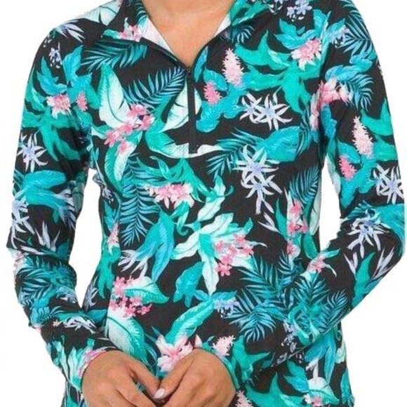 Tommy Bahama | Tops | Nwt Tommy Bahama Womens Golf Active Upf 5 Long Sleeve Popover Top Medium M ...
